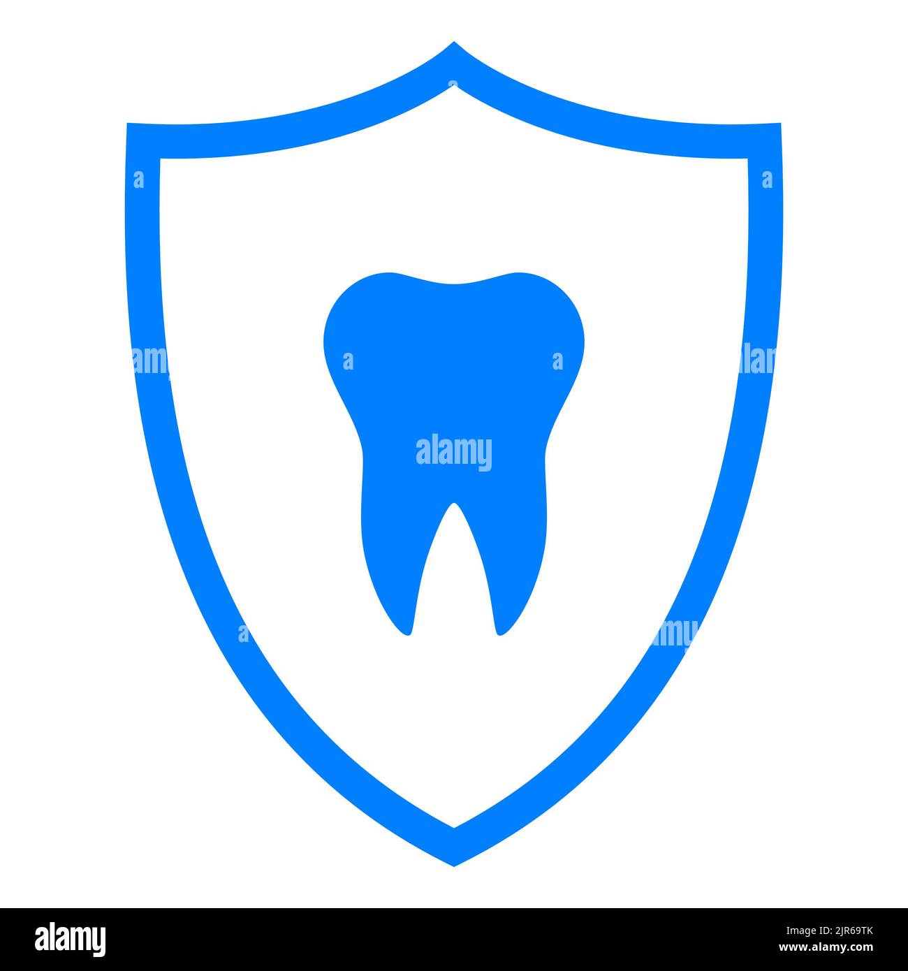 Tooth and shield Stock Photo - Alamy