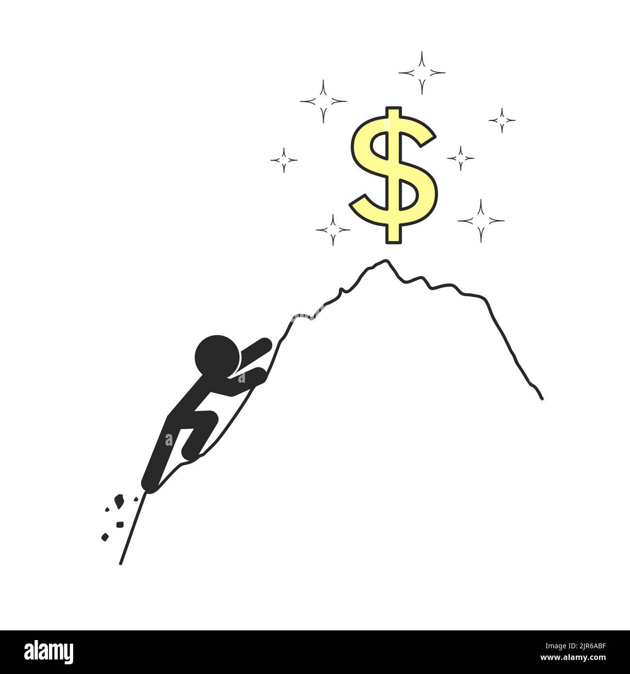 follow dreams, rich man goal, money greedy, climb mountain, chase ...