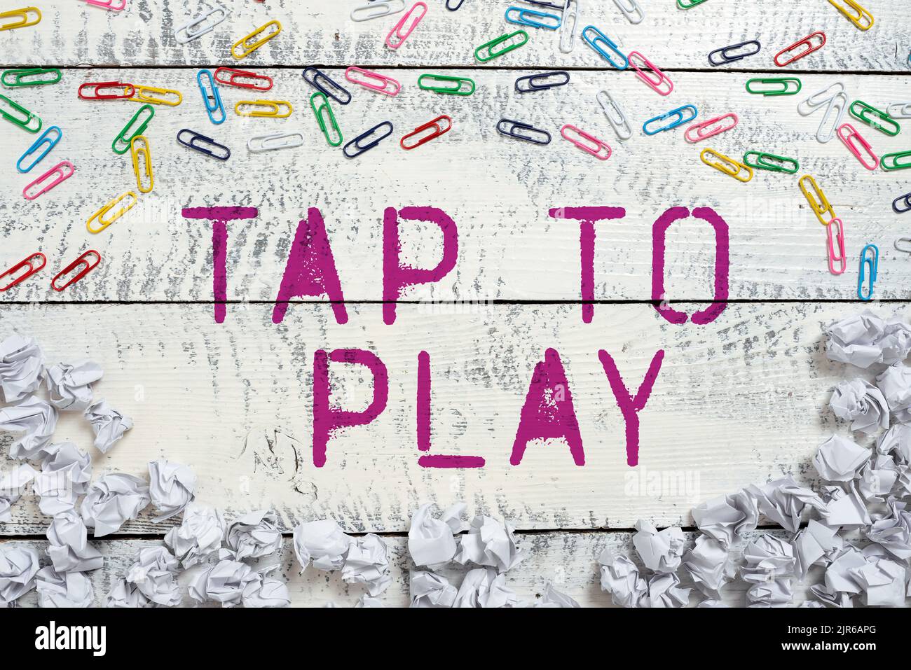 Inspiration showing sign Tap To Play. Internet Concept Touch the screen ...