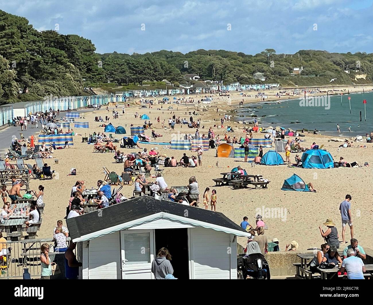 MUDEFORD BEACH near Christchurch, Dorset, England.. Photo: Tony Gale ...