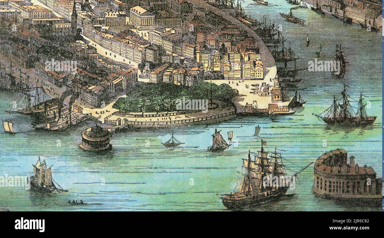 NEW YORK about 1750 Stock Photo - Alamy