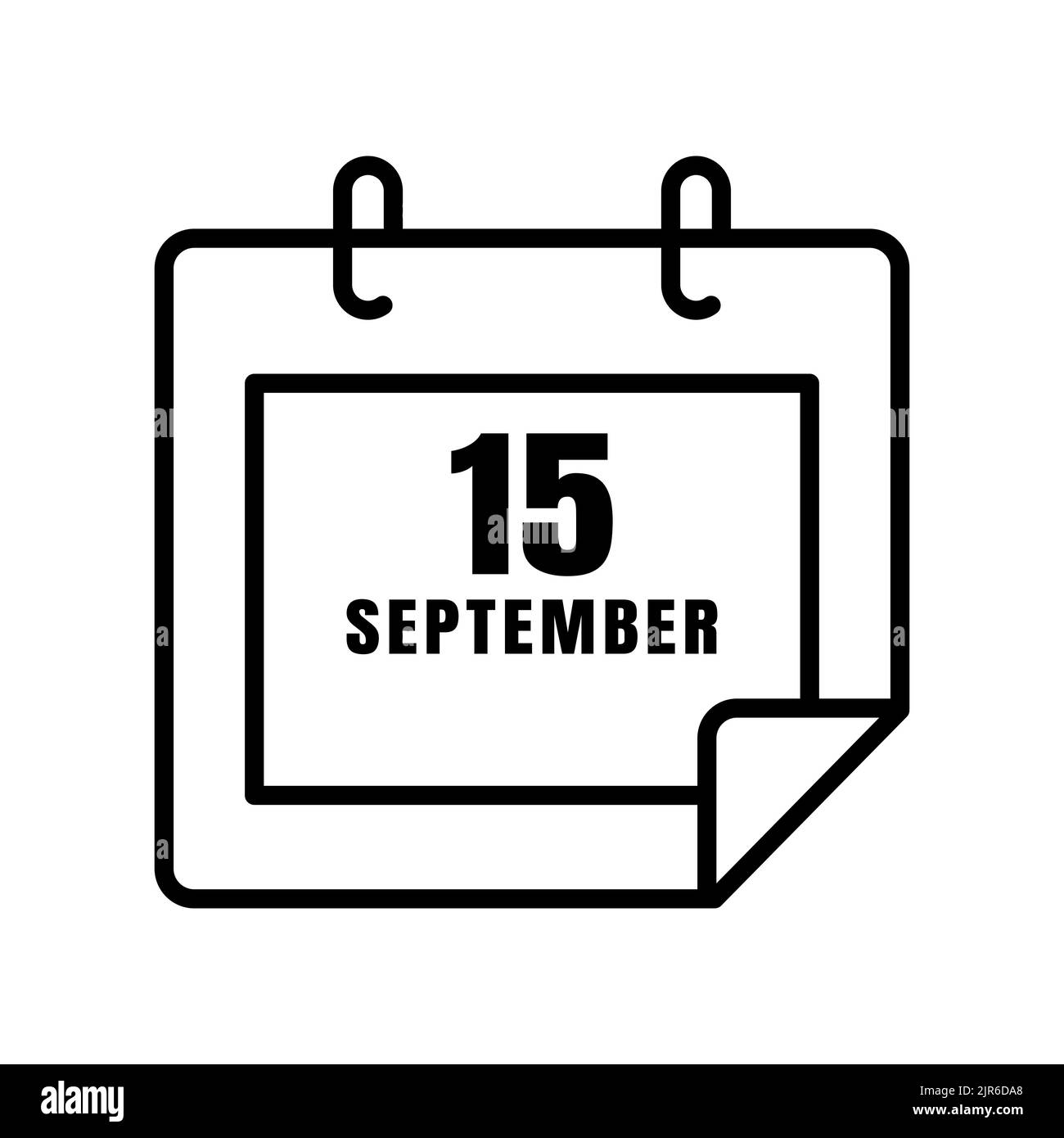 Calendar icon with text 5 september. icon related to International day ...