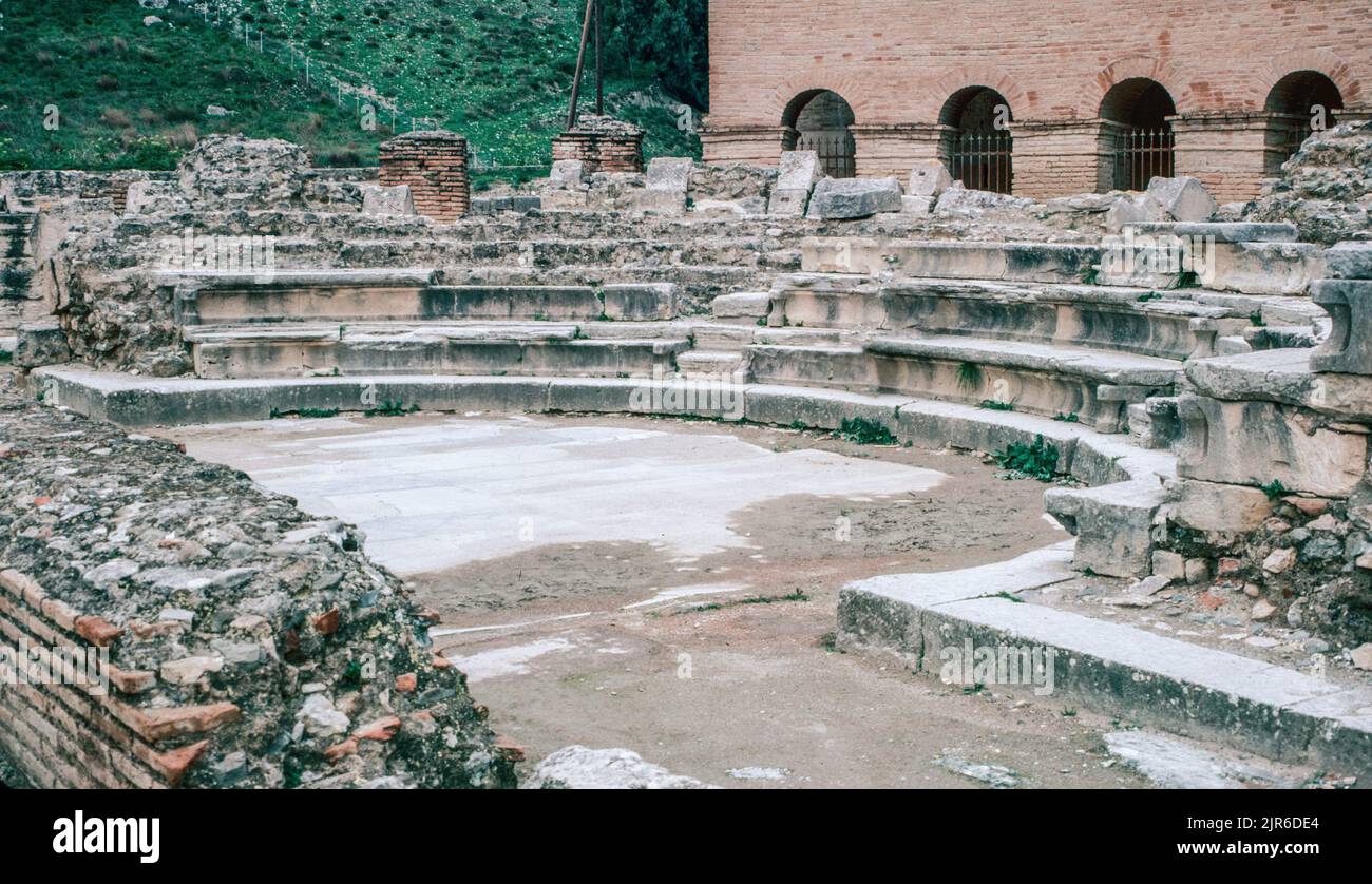 Odeon in archeological site Gortys (Gortyn), former Roman capital of ...