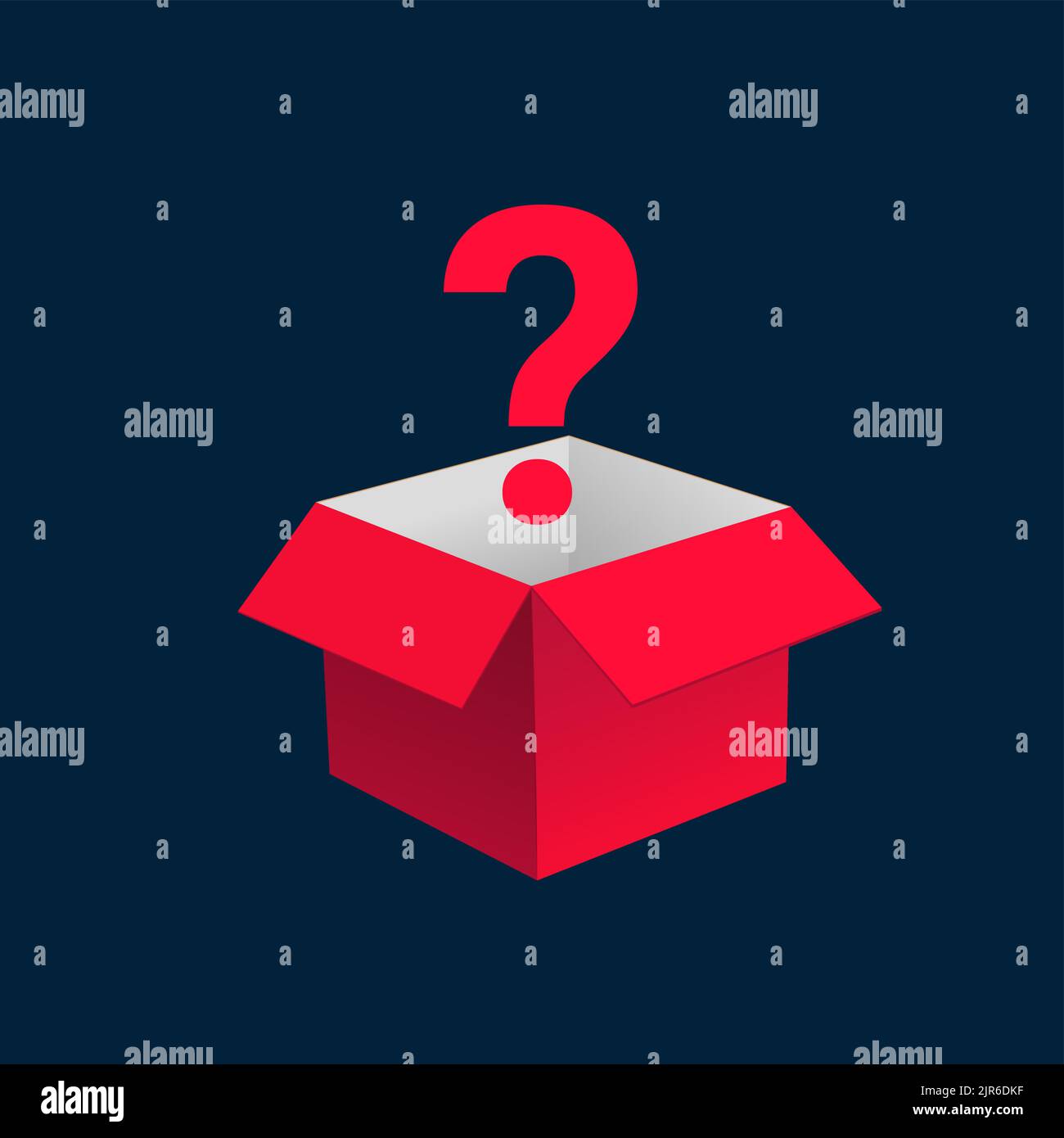 Closed box question mark hi-res stock photography and images - Alamy