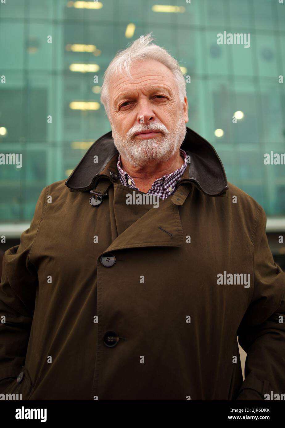 British businessman Michael Knighton outside the ground ahead of an ...