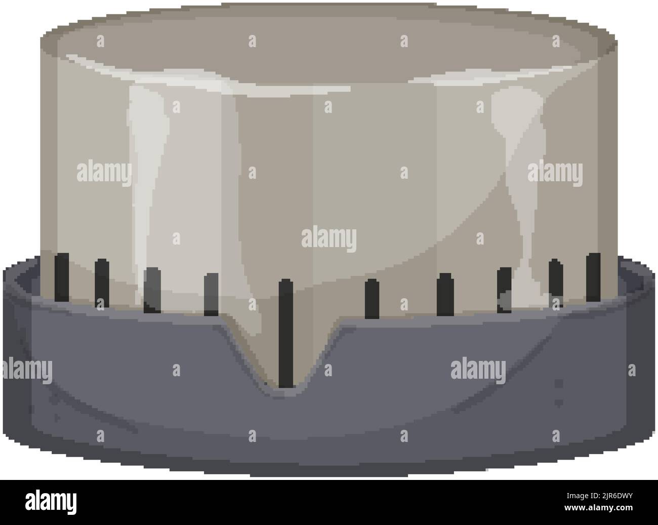 stop kitchen timer clock cartoon vector illustration Stock Vector Image ...