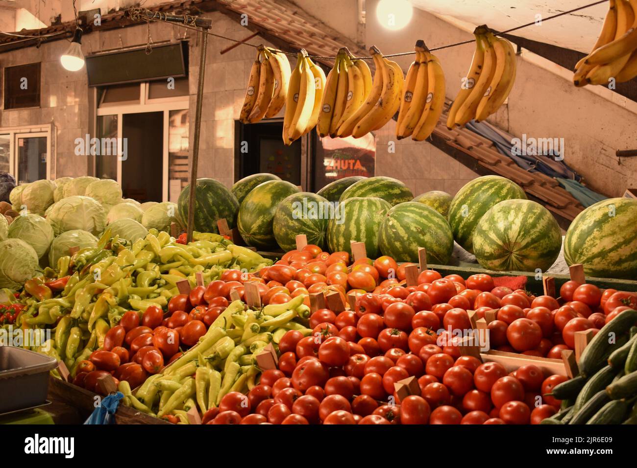 Watermelon at farm market hi-res stock photography and images - Alamy