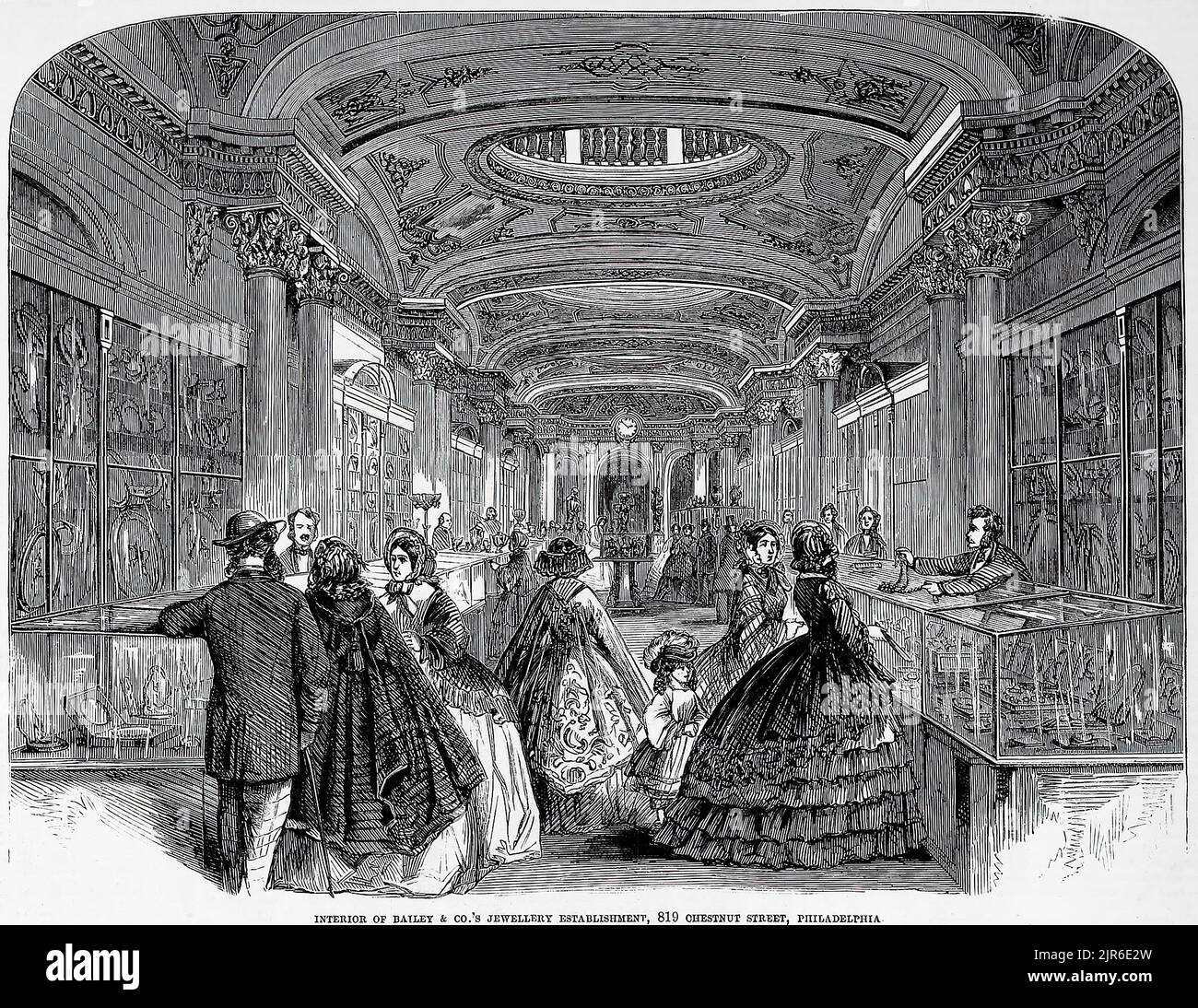 Interior of Bailey and Co.'s Jewellery Establishment, 819 Chestnut ...