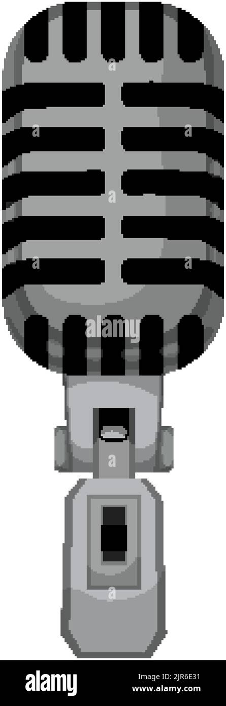 radio mic microphone music cartoon vector illustration Stock Vector ...