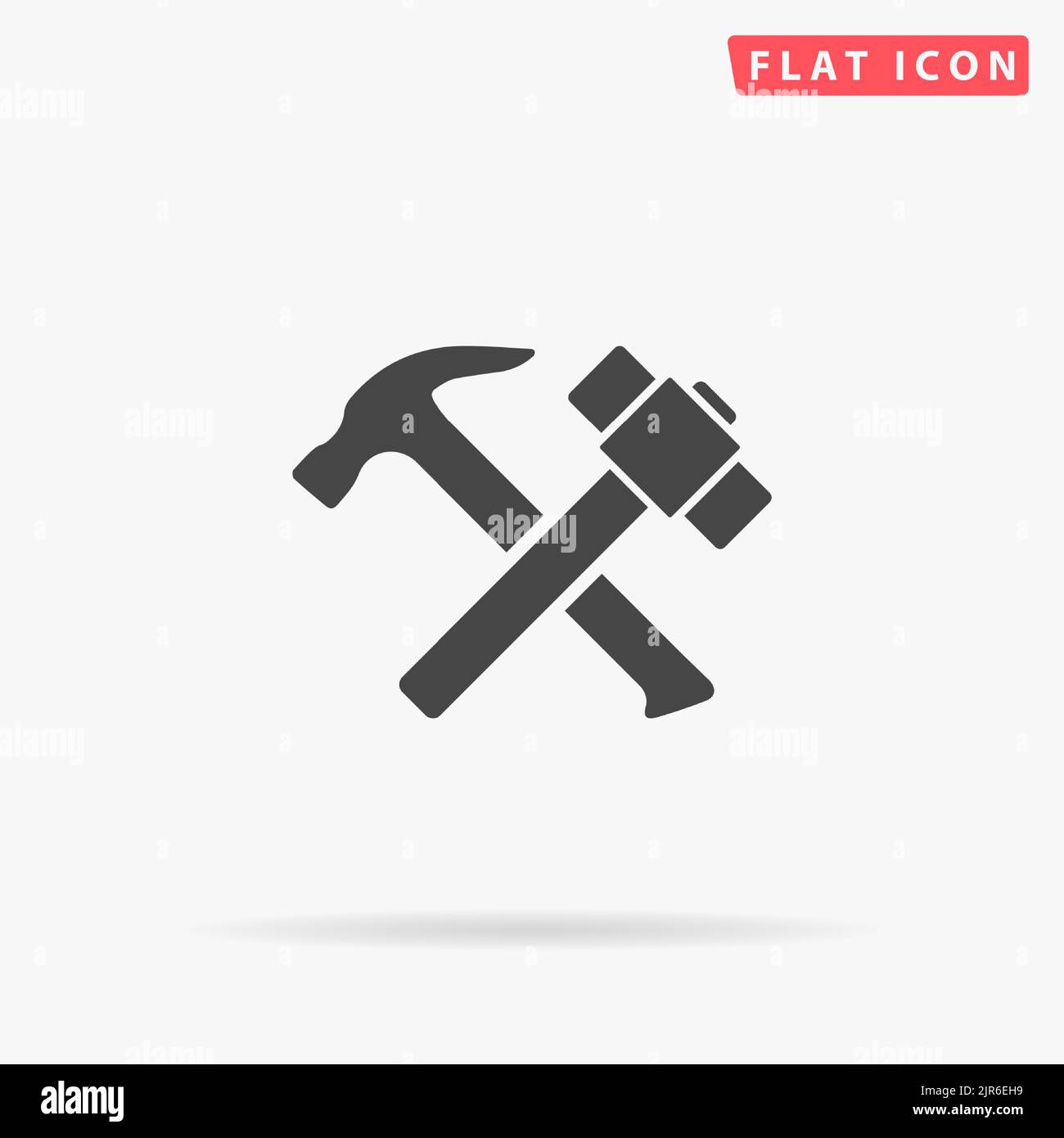Mining flat vector icon. Hand drawn style design illustrations Stock Vector Image & Art - Alamy