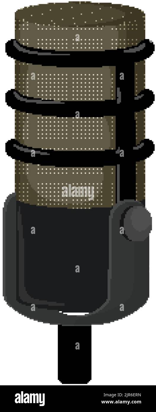 audio mic microphone music cartoon vector illustration Stock Vector ...