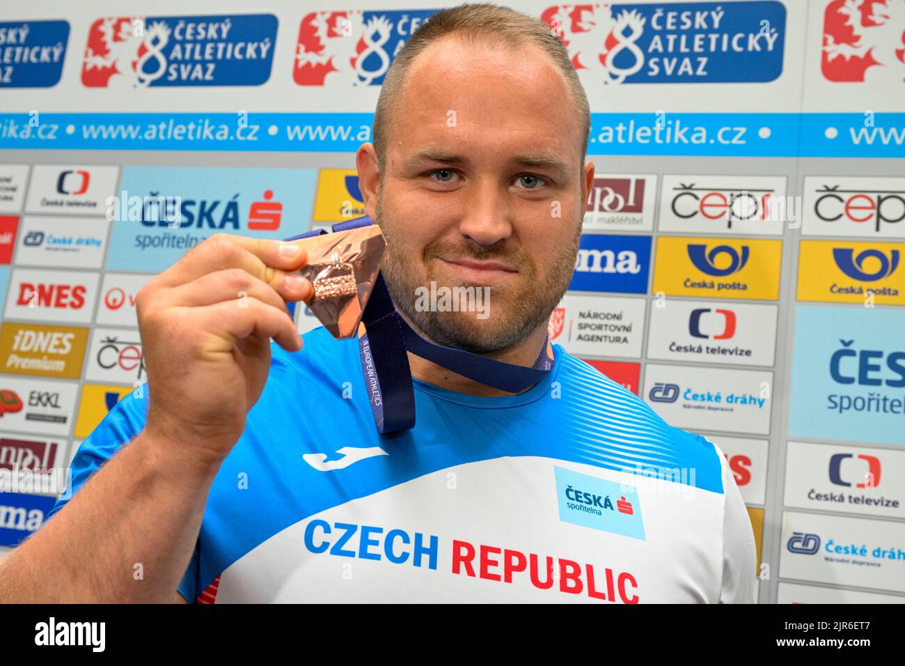 Prague, Czech Republic. 22nd Aug, 2022. Tomas Stanek of Czech Republic ...
