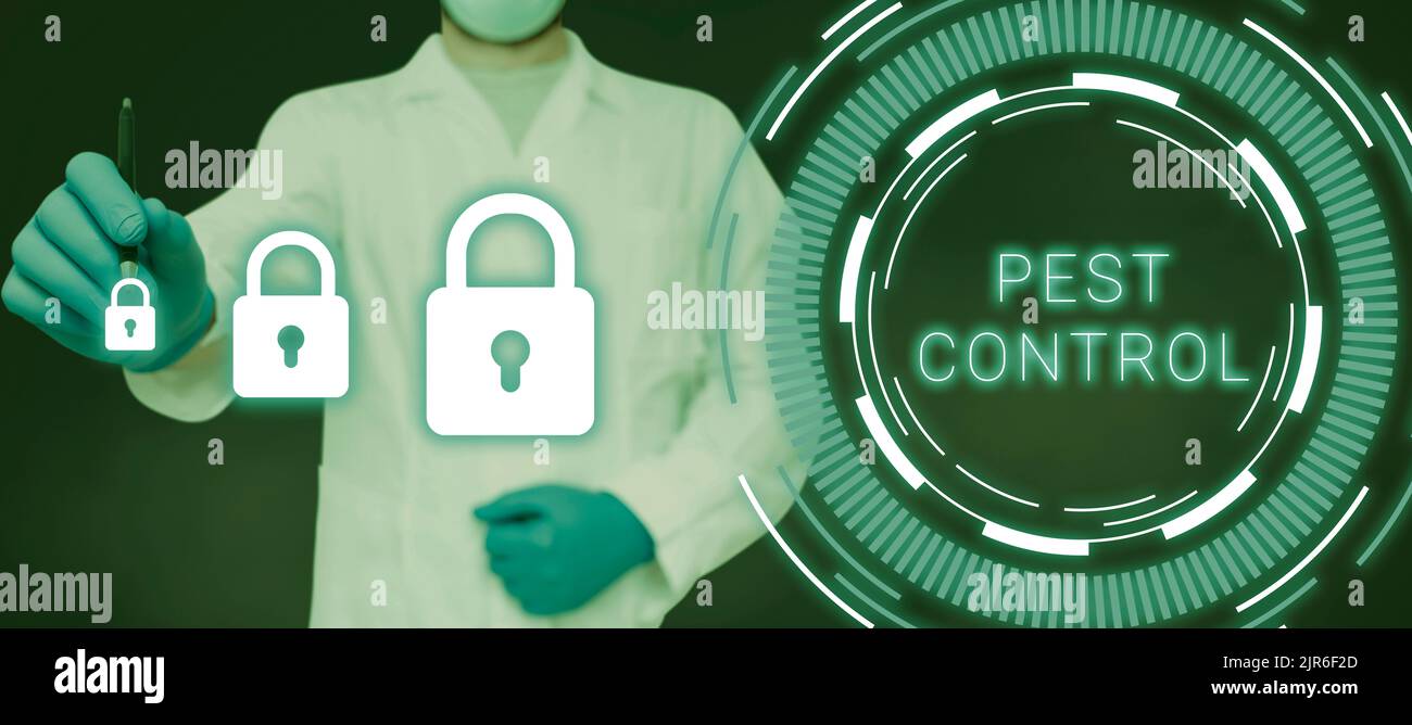 Conceptual caption Pest Control, Business approach Killing destructive ...