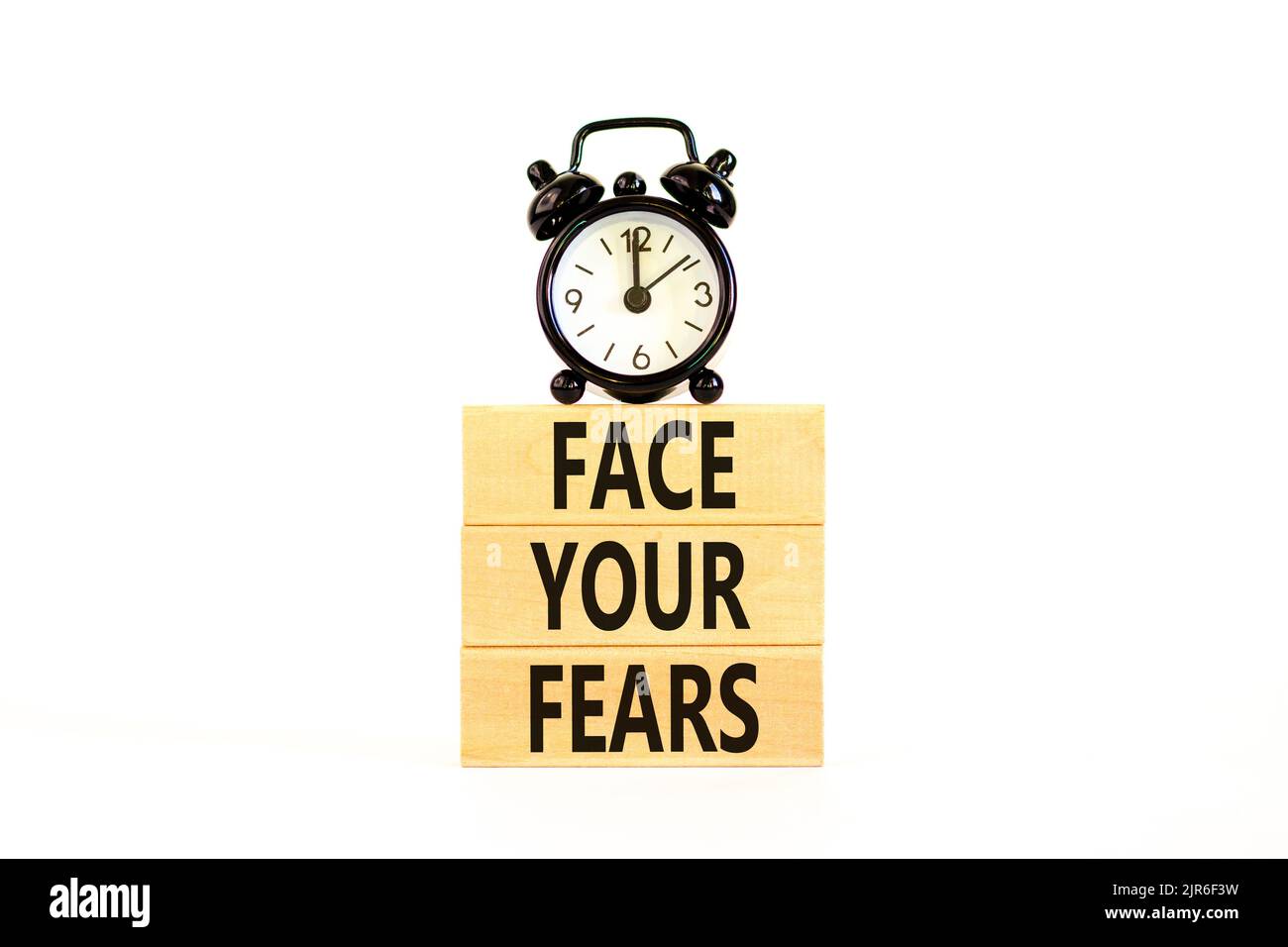 Face your fears and support symbol. Concept words Face your fears on ...