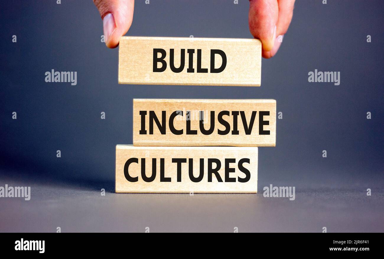 Build inclusive cultures symbol. Concept words Build inclusive cultures ...