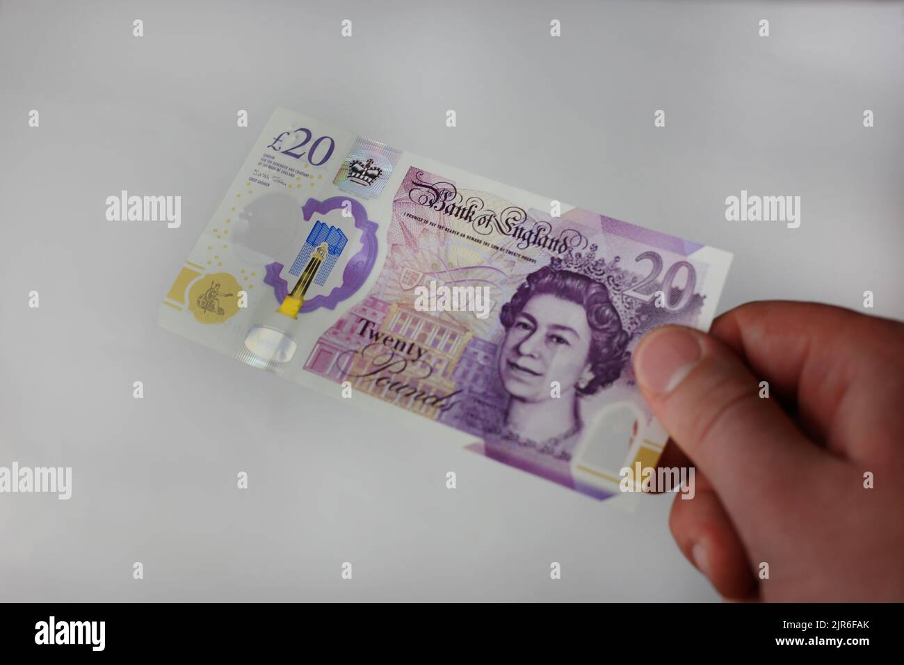 British 20 pound banknote bill hi-res stock photography and images - Alamy