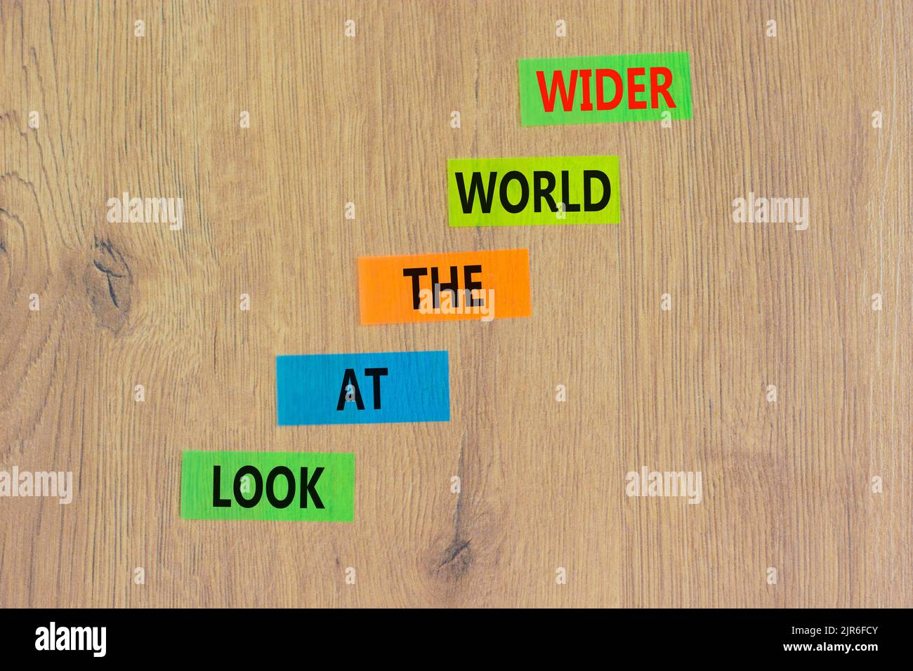 Look at the world wider symbol. Concept words Look at the world wider ...