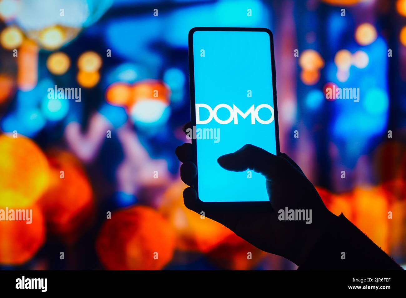 Brazil. 22nd Aug, 2022. In this photo illustration, the Domo, Inc. logo ...