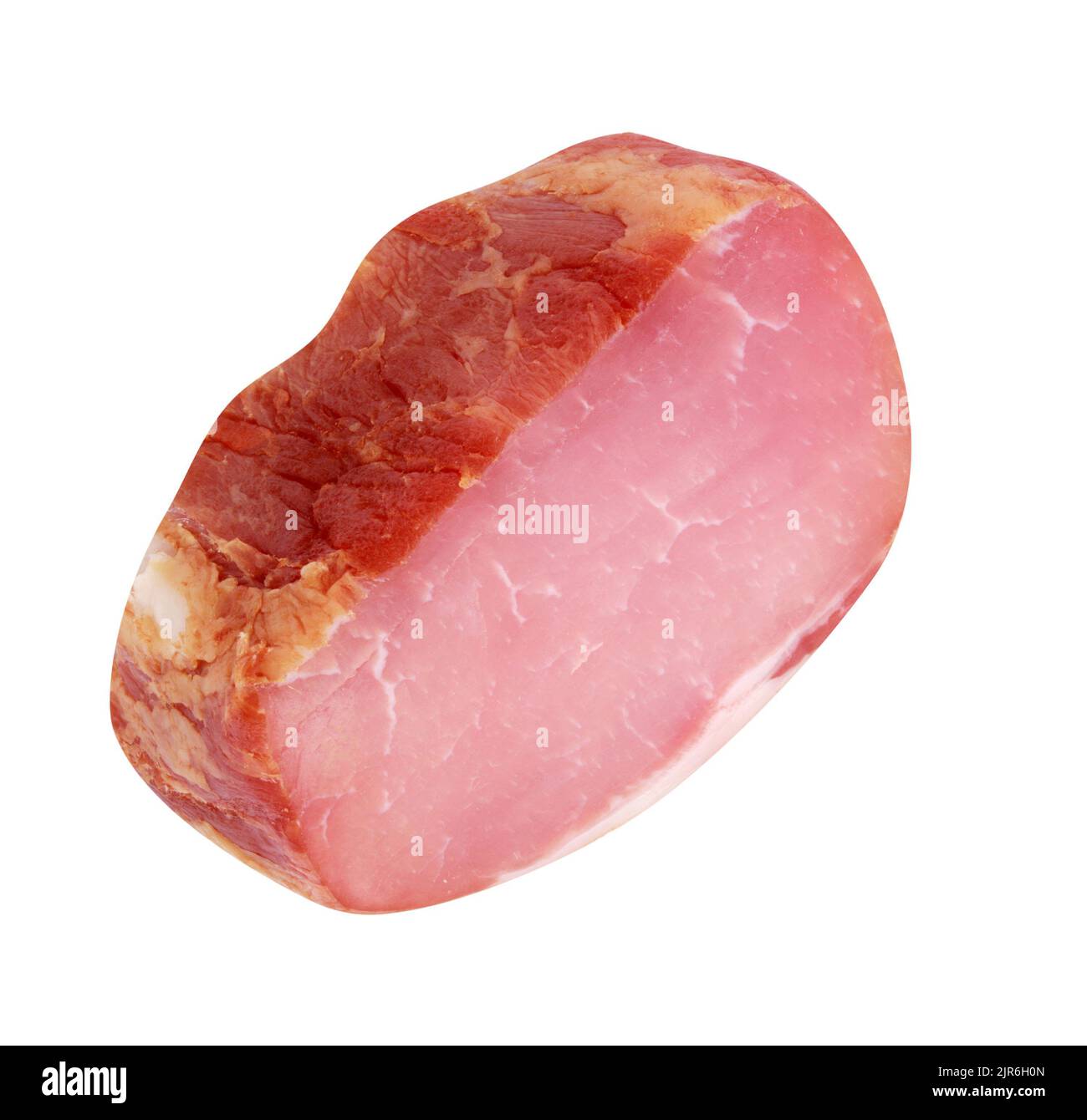 Piece of Boiled and Smoked Meat Isolated Stock Photo - Alamy