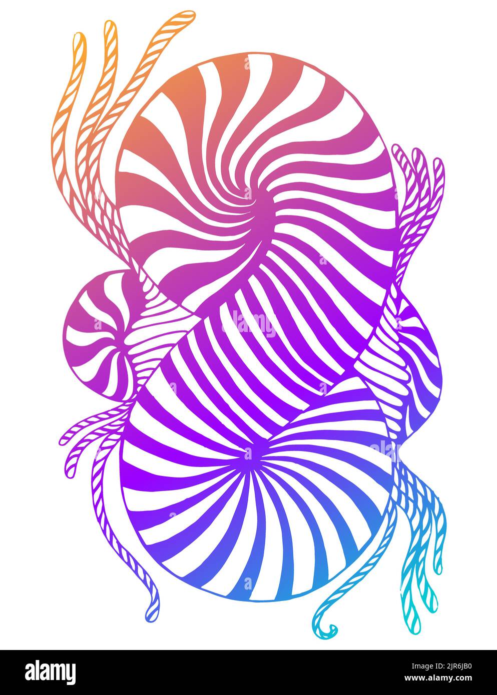 Neon vintage bright abstract ornament background. Doodle decorative ...