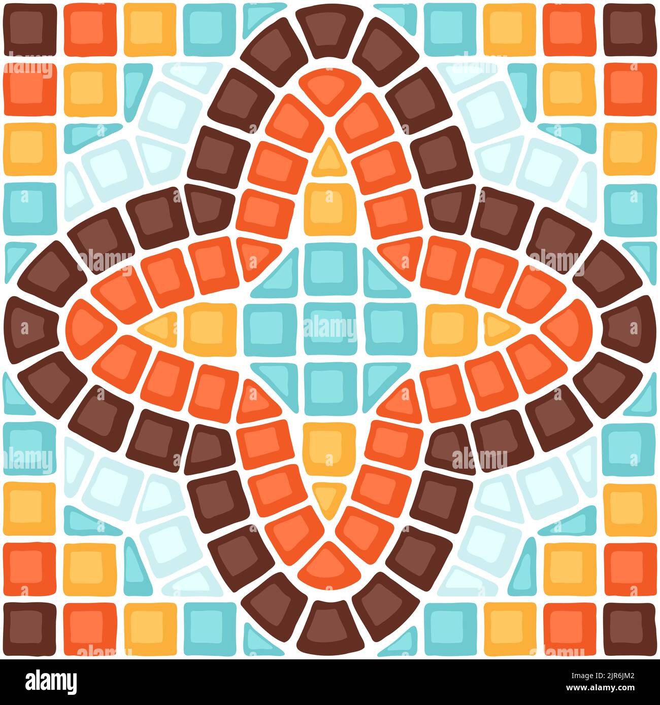 Ancient mosaic tile pattern. Decorative antique stone ornament Stock ...