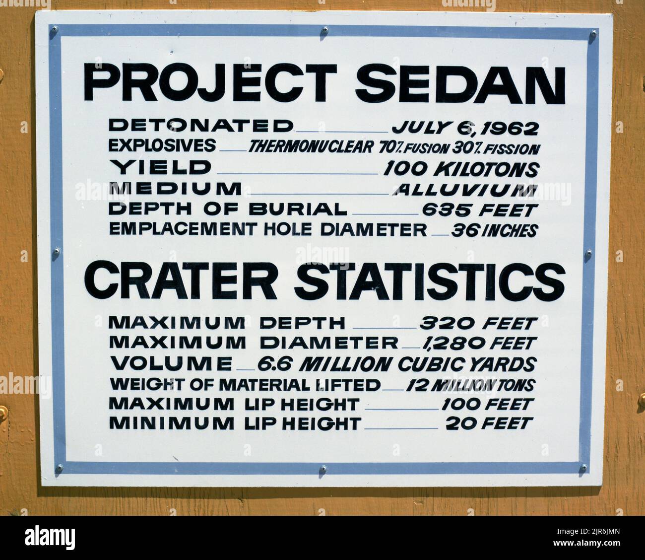 Sedan crater hi-res stock photography and images - Alamy