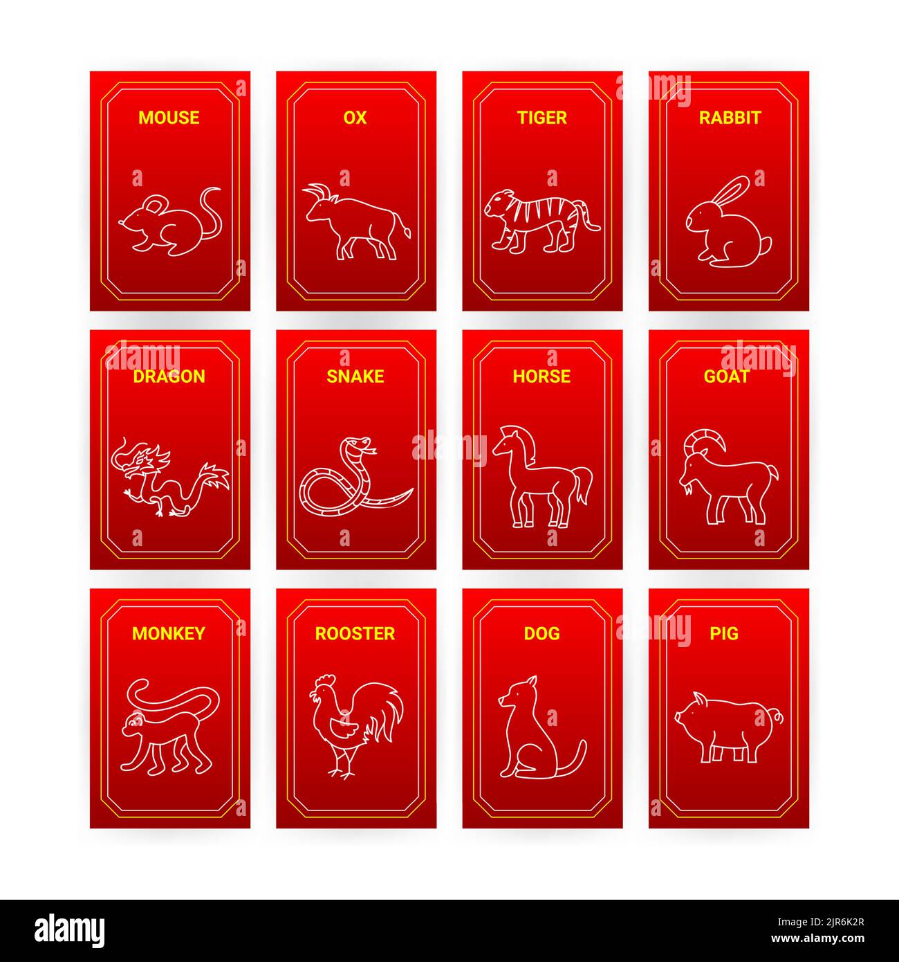 Zodiac calendar year snake Cut Out Stock Images & Pictures - Alamy