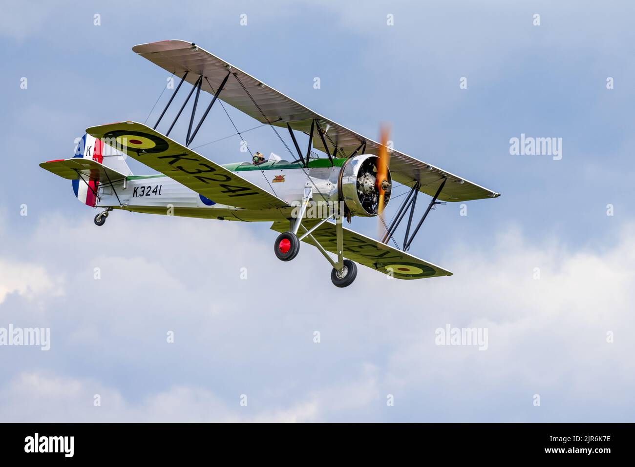 1931 Avro type 621 Tutor (K3241) performing at the Fly Navy Airshow ...