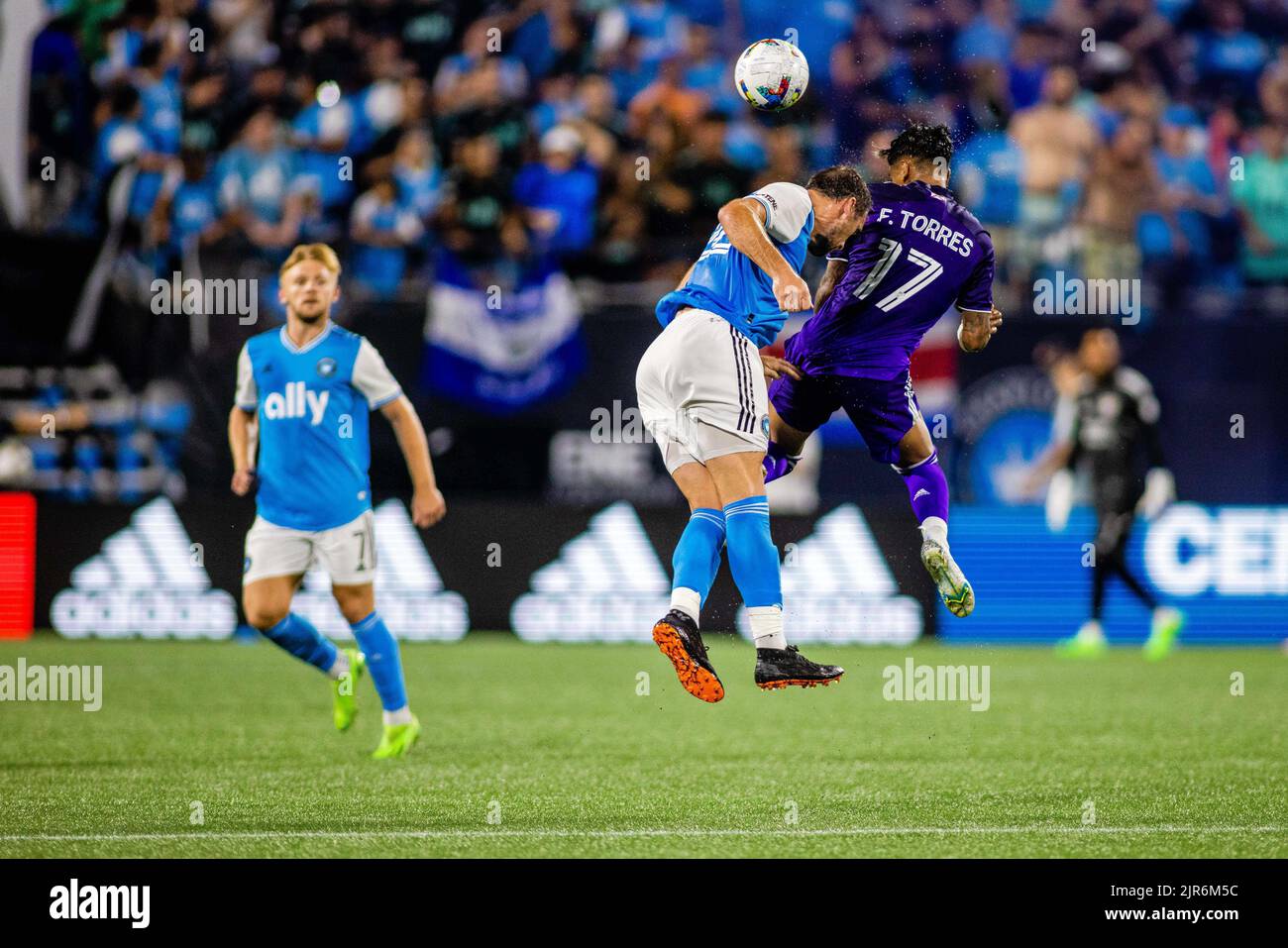 August 21, 2022: Charlotte FC defender Christian Fuchs (22) and Orlando ...