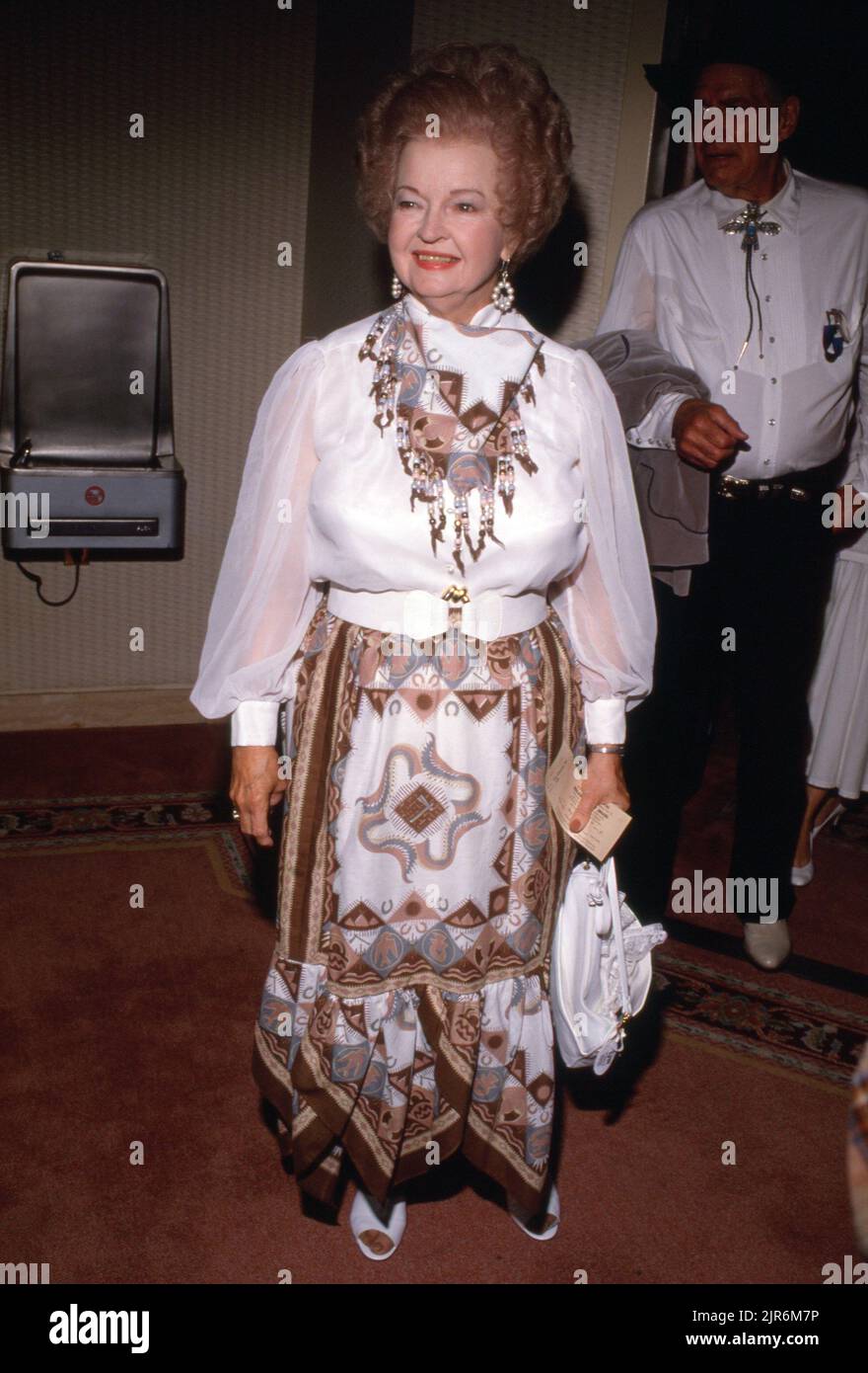 Dale Evans July 1989 Credit: Ralph Dominguez/MediaPunch Stock Photo - Alamy
