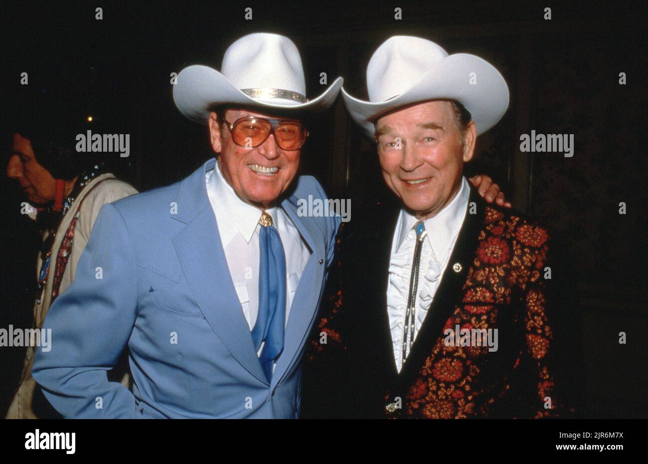 Clayton Moore and Roy Rogers Circa 1980's Credit: Ralph Dominguez ...