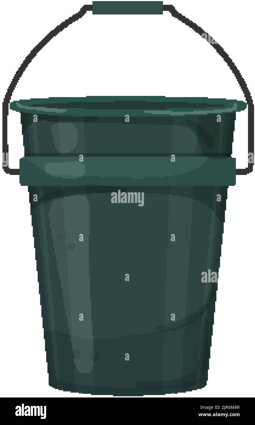 plastic plastic bucket container cartoon vector illustration Stock ...