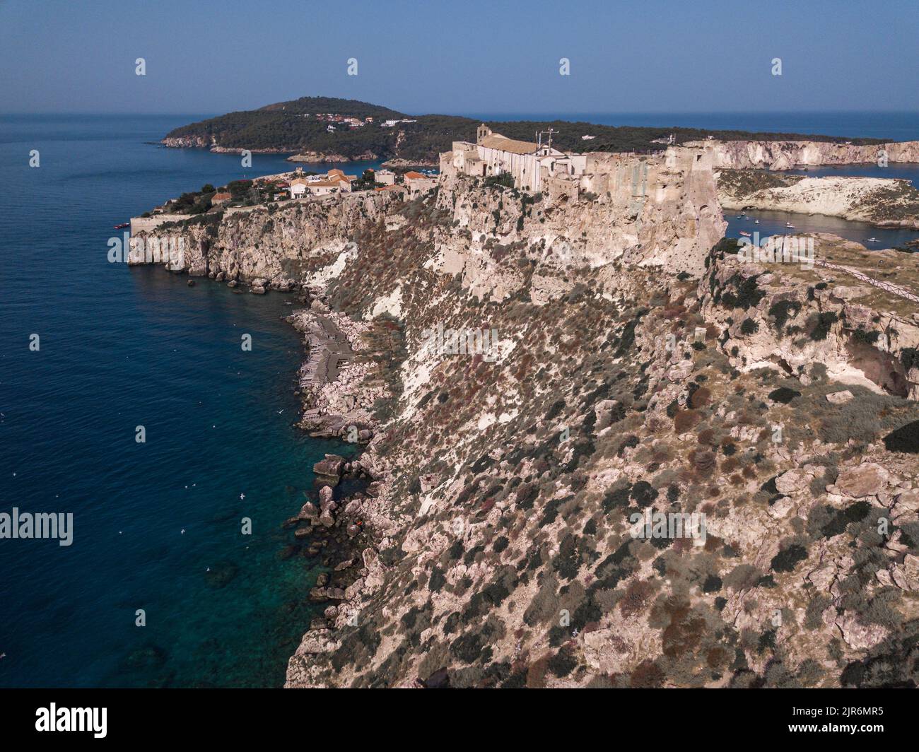 Italy, August 2022: aerial view of the archipelago of the Tremiti ...