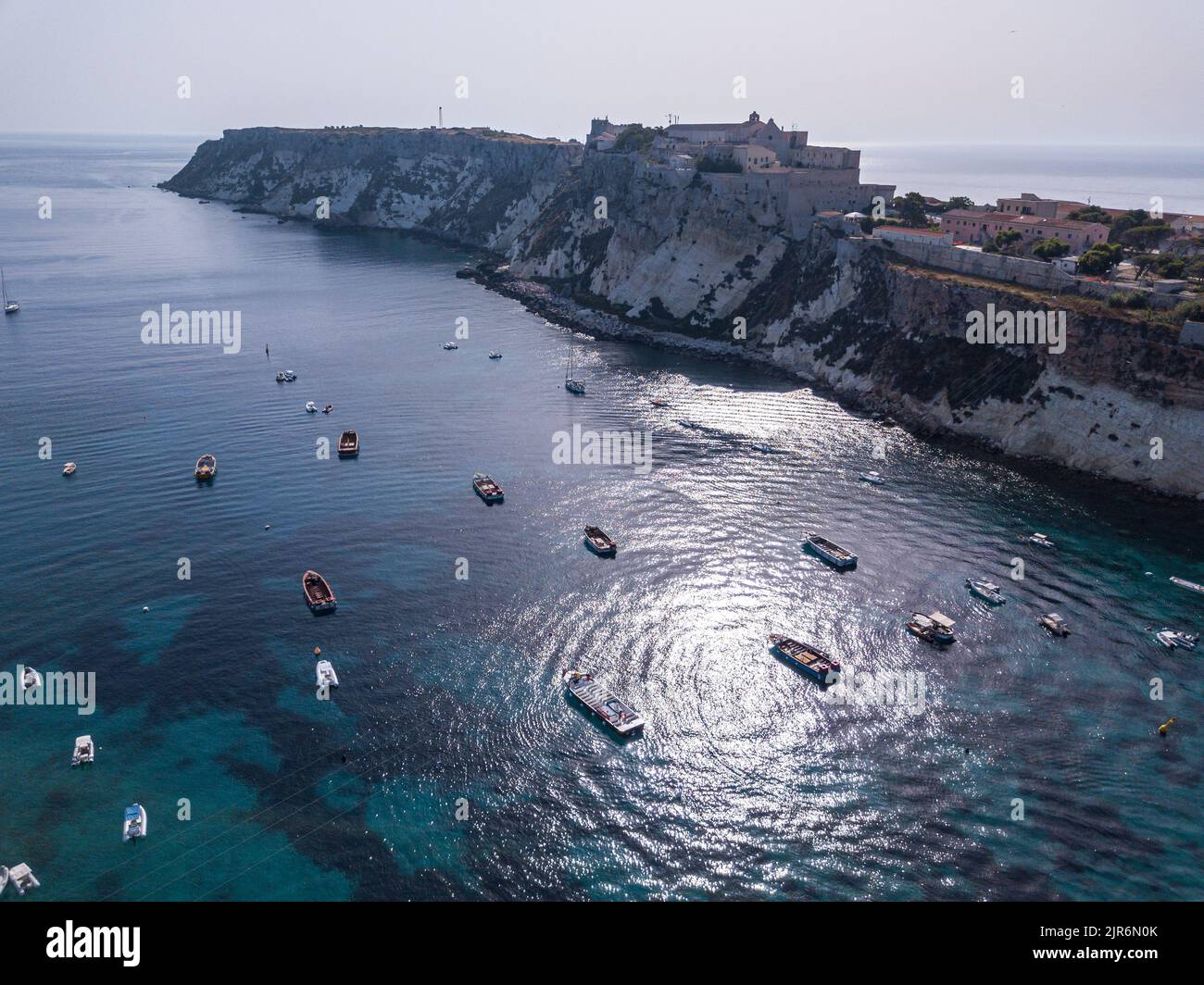 Italy, August 2022: aerial view of the archipelago of the Tremiti ...
