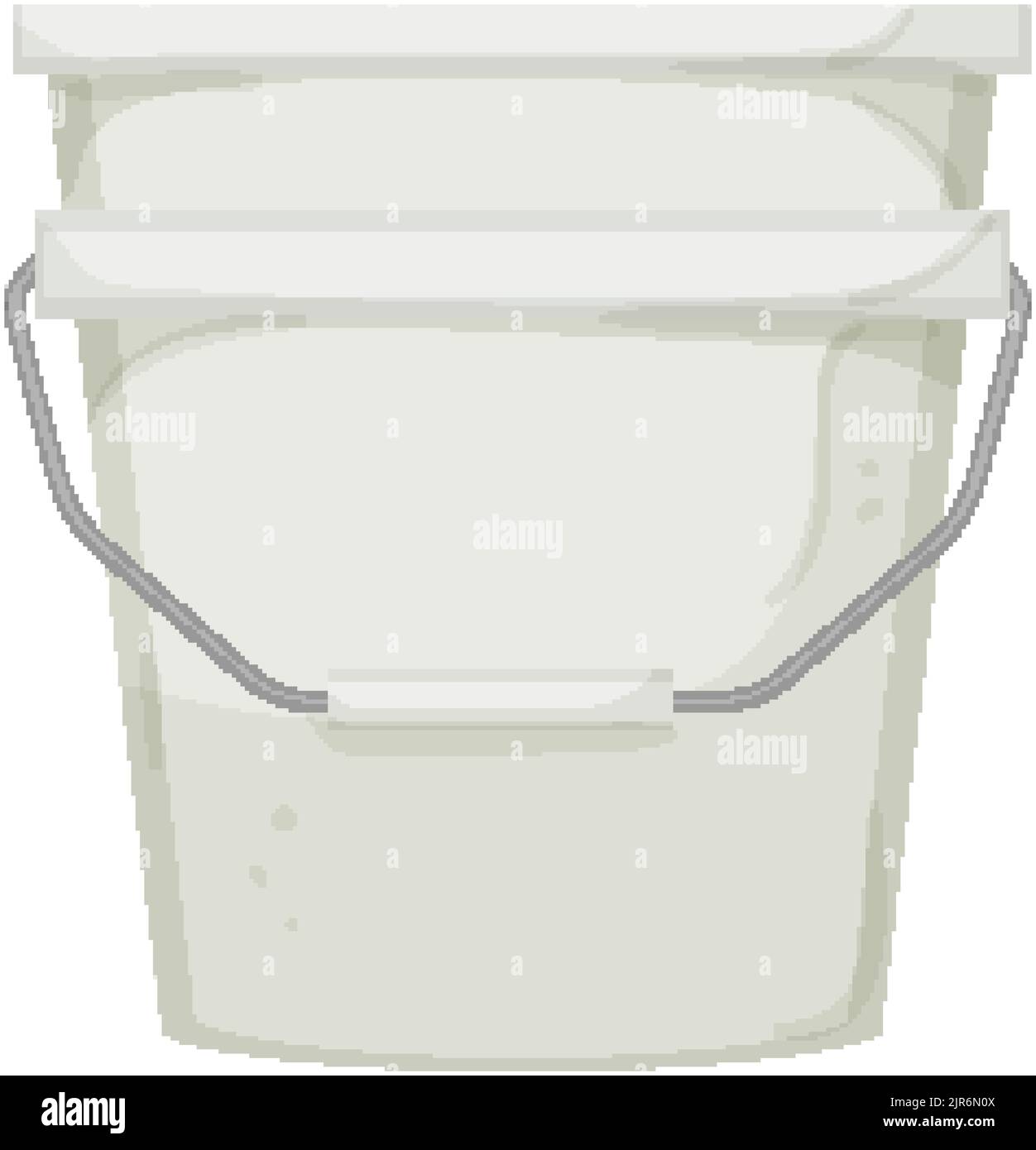 paint plastic bucket container cartoon vector illustration Stock Vector ...