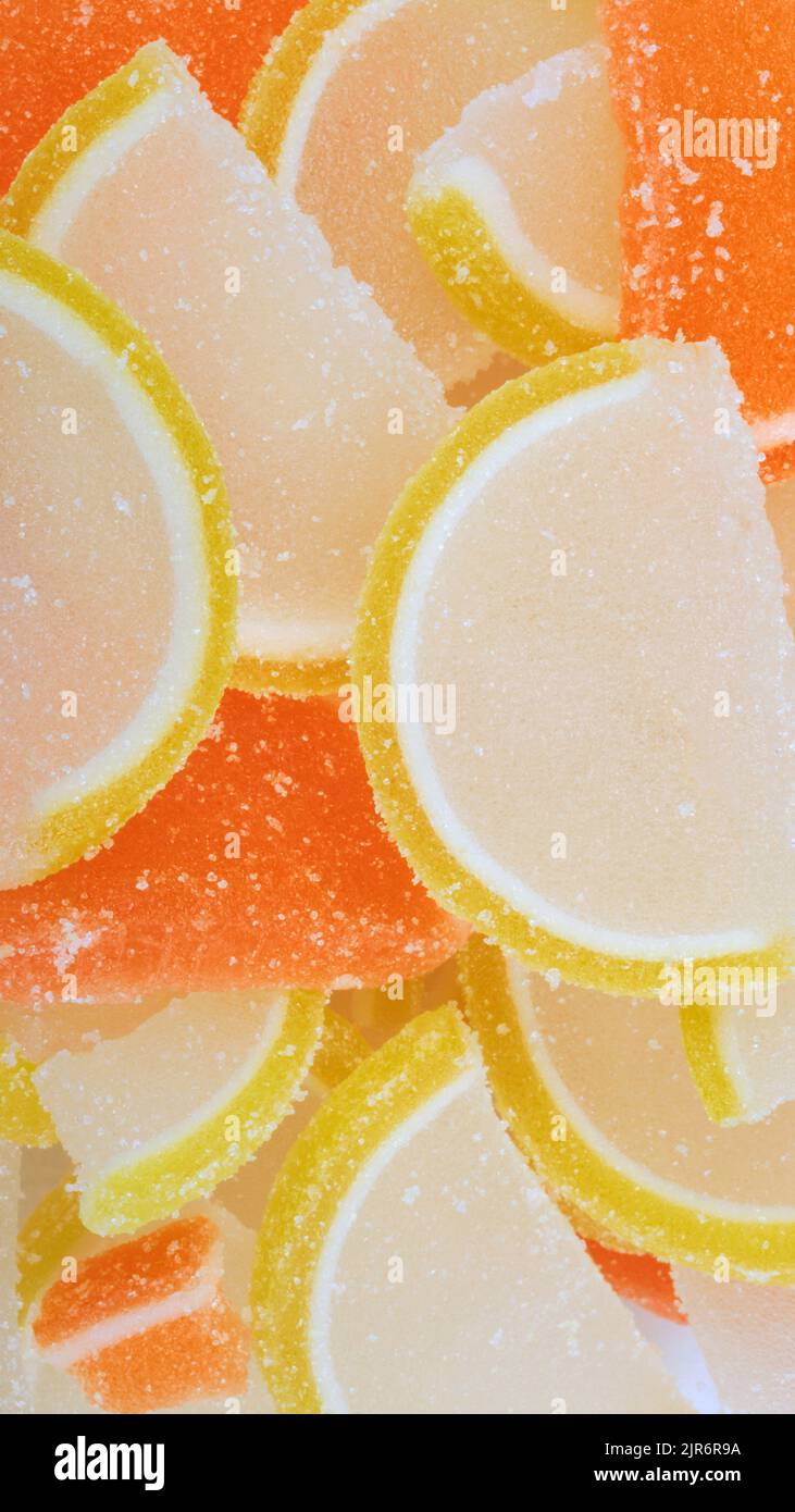 many Multicolor Fruit Jelly Stock Photo - Alamy