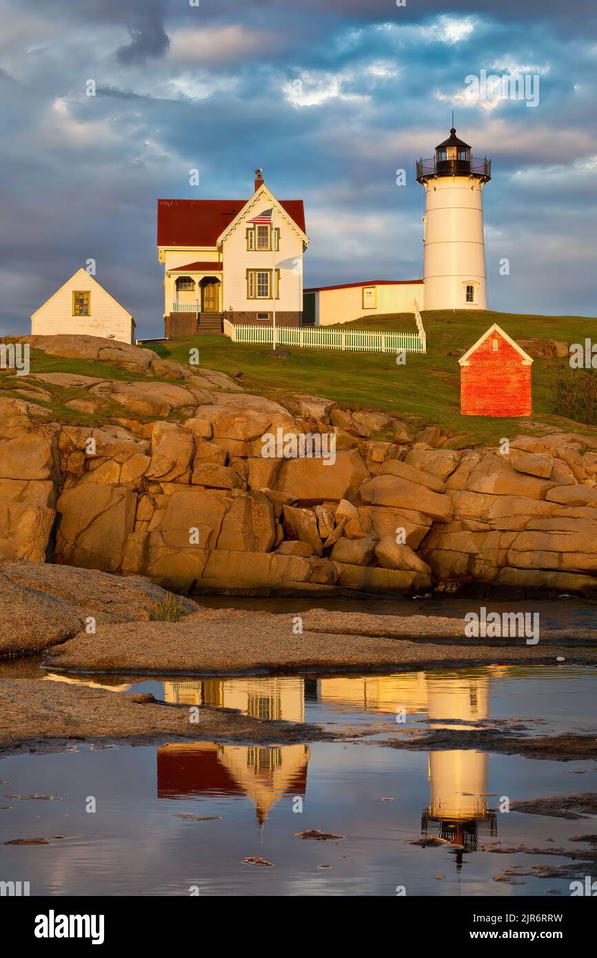 Nubble Light is a famous American icon and a classic example of a ...