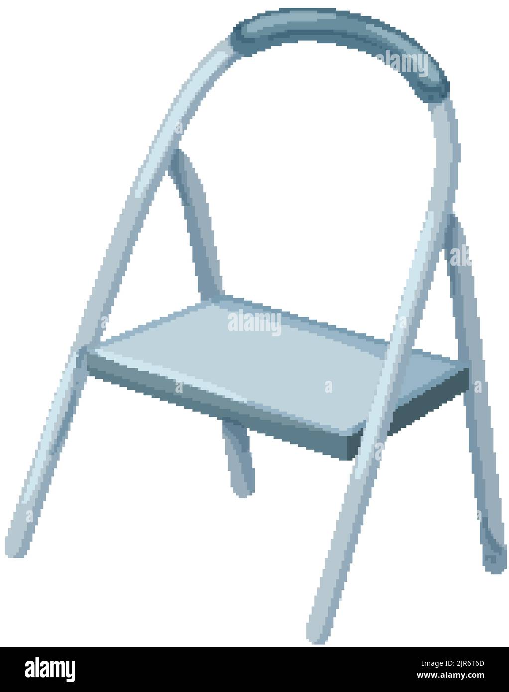 service step ladder safety cartoon vector illustration Stock Vector ...