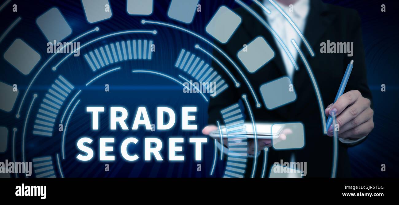 Inspiration showing sign Trade Secret. Concept meaning Confidential ...