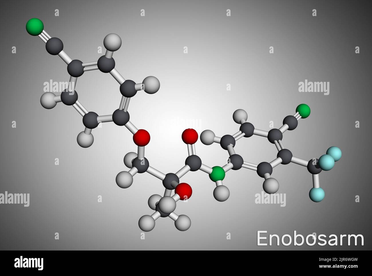 Enobosarm, ostarine molecule. It is non-steroidal agent with anabolic activity, selective ...