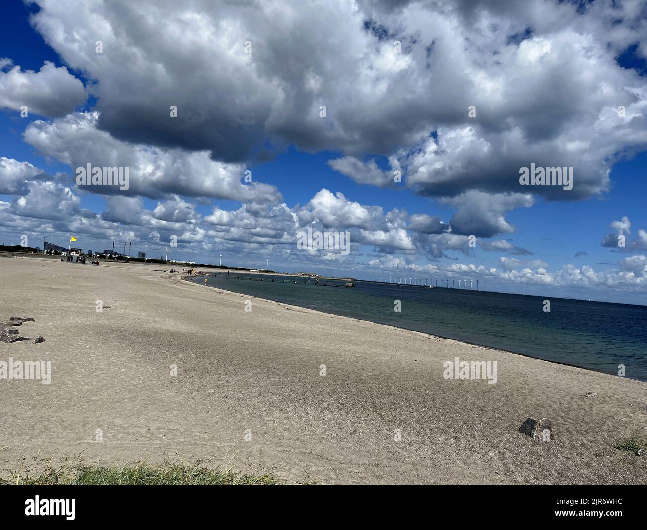 Kastrup/Copenahgen /Denmark/15 July 2022/Amager strand park beach on ...