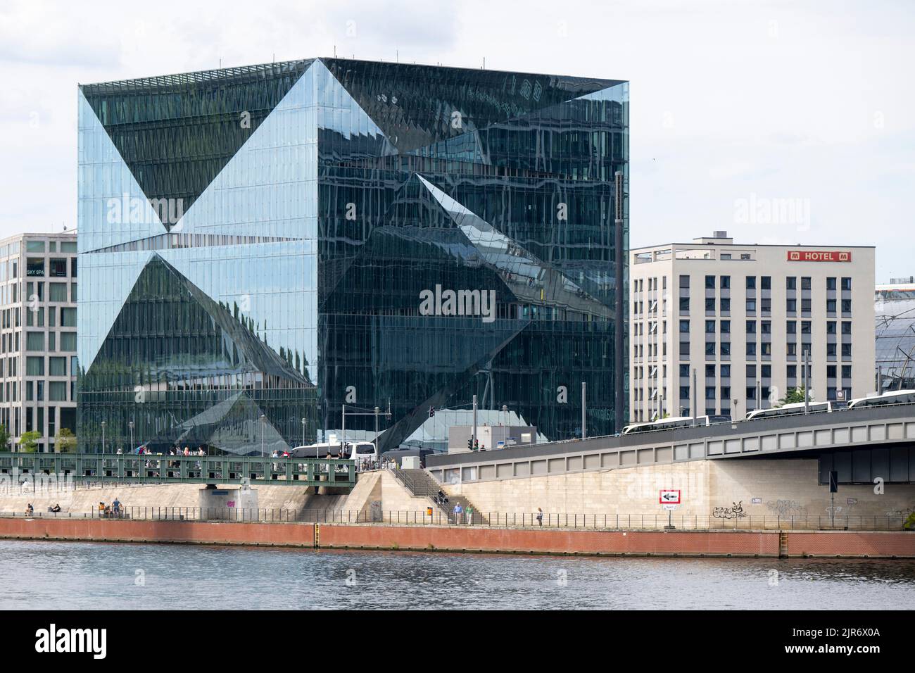 Berlin, Germany. 22nd Aug, 2022. The cube-shaped office building Der ...