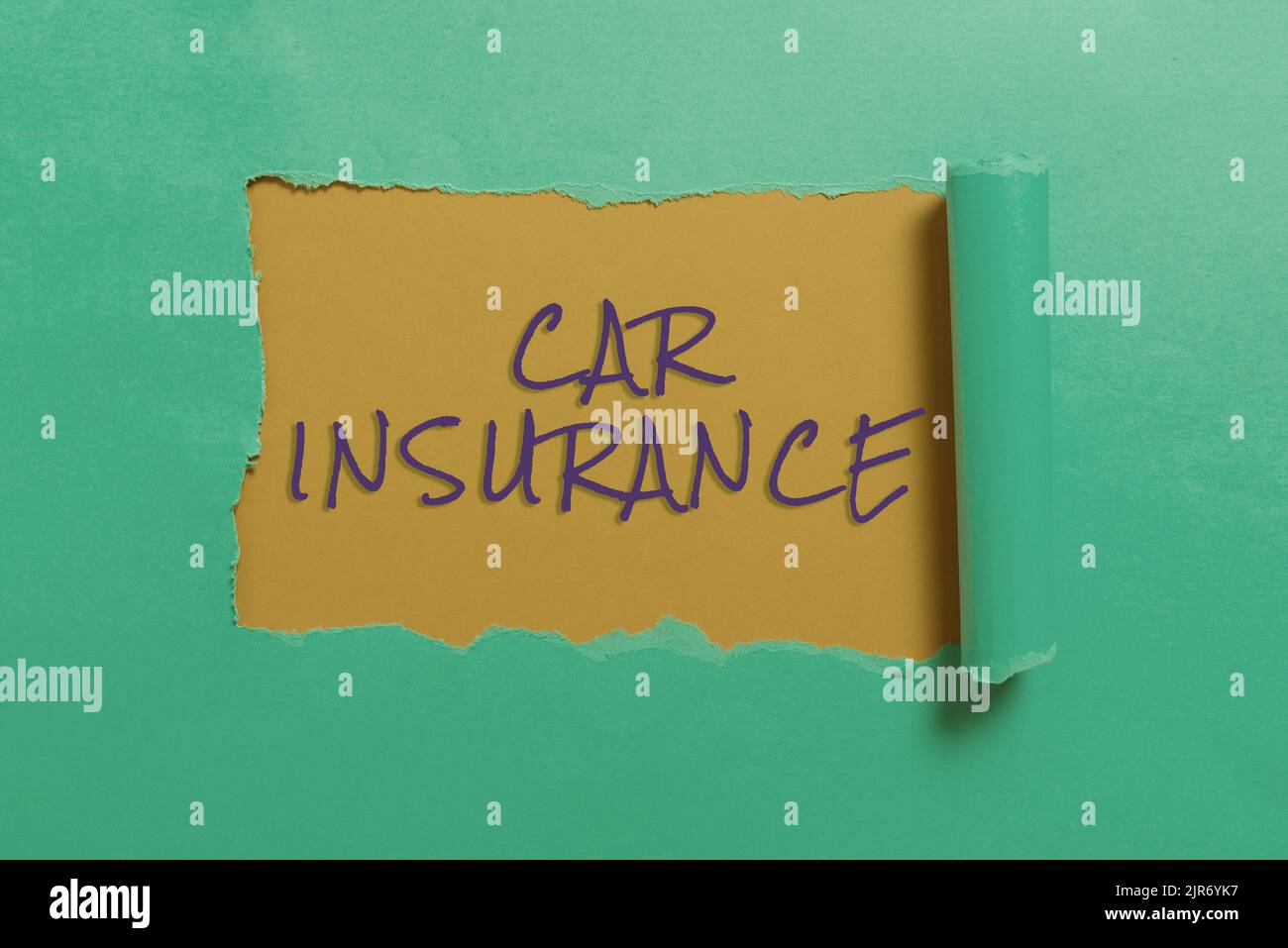 Conceptual display Car Insurance. Business showcase Accidents coverage ...