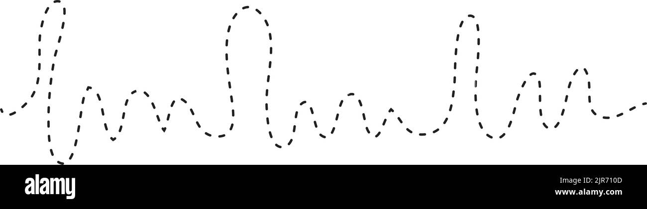 Prewriting tracing lines and curve shapes element for preschool ...