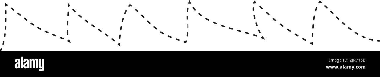 Prewriting tracing lines and curve shapes element for preschool ...