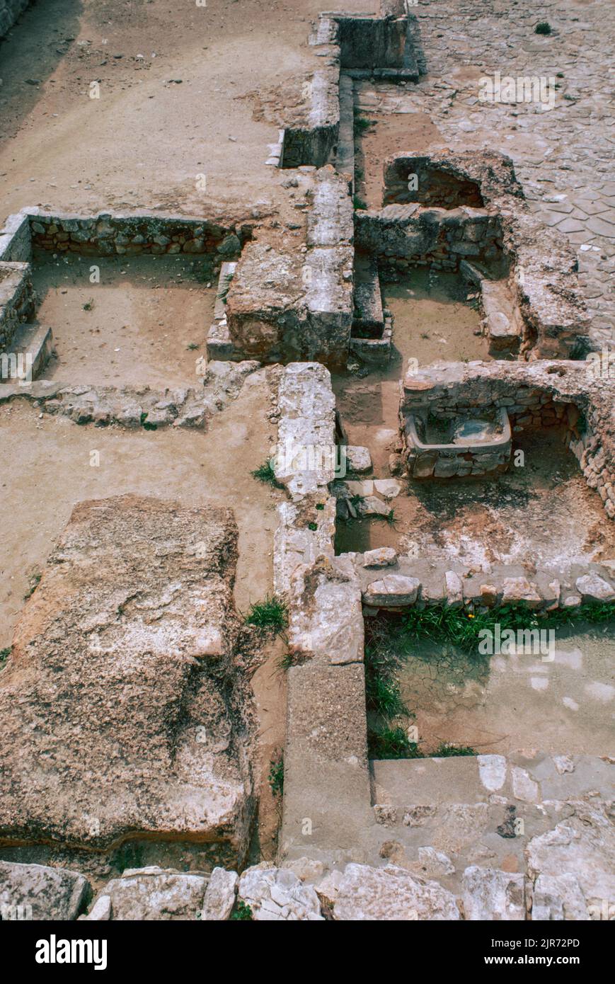 Shrine in the Old Palace at Phaistos (Festos) archeological site in ...