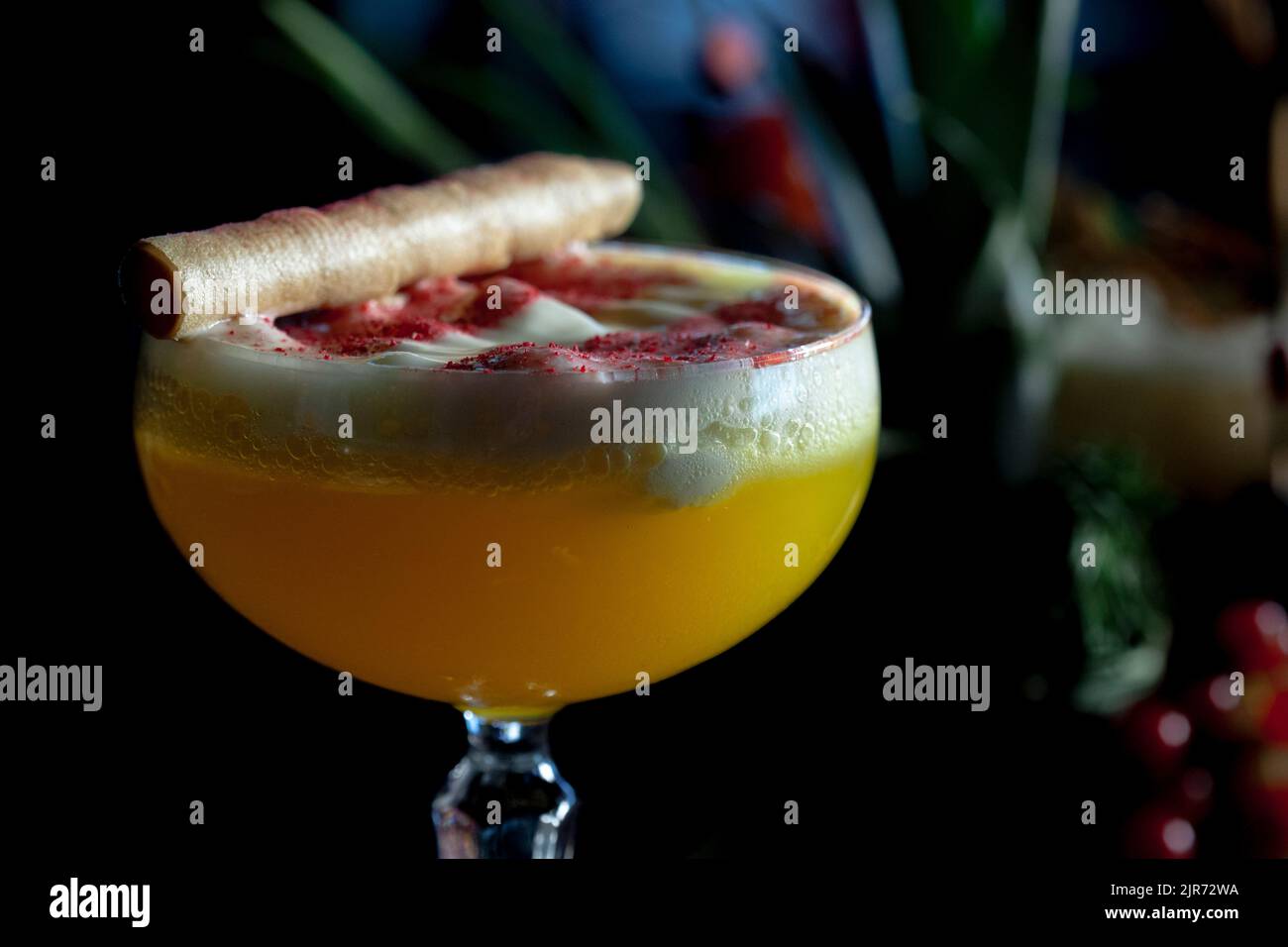 Cocktail close up on the bar Stock Photo - Alamy