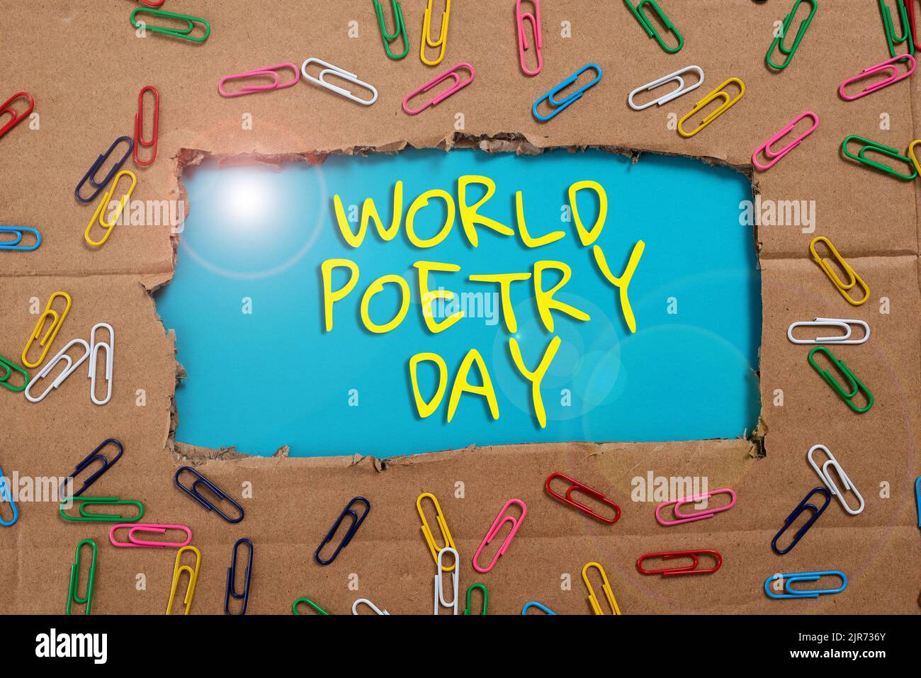 Text sign showing World Poetry Day, Conceptual photo Worldwide ...
