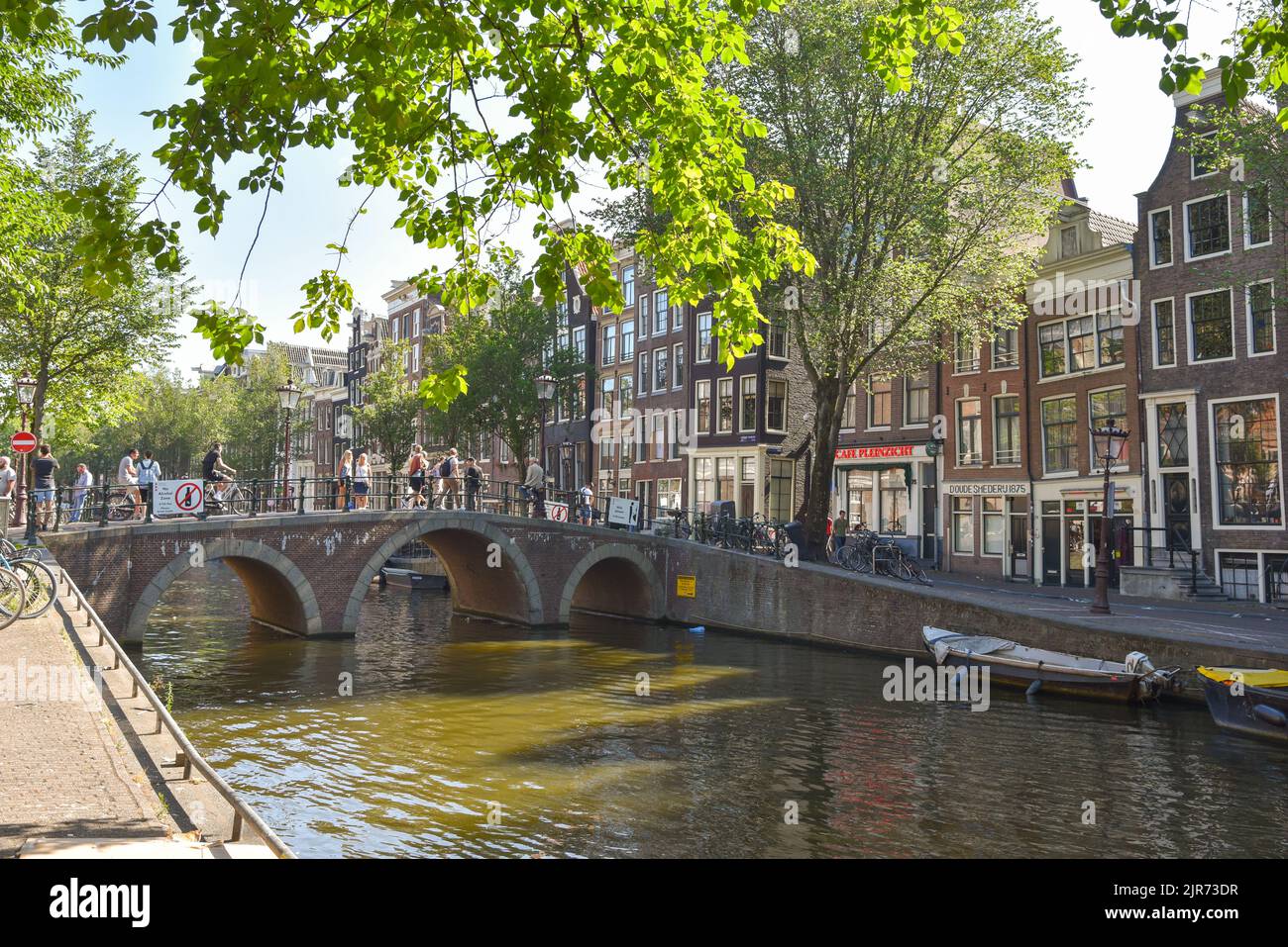 Amsterdam, Netherlands, May 2022. View at the Zuiderkerk from the ...