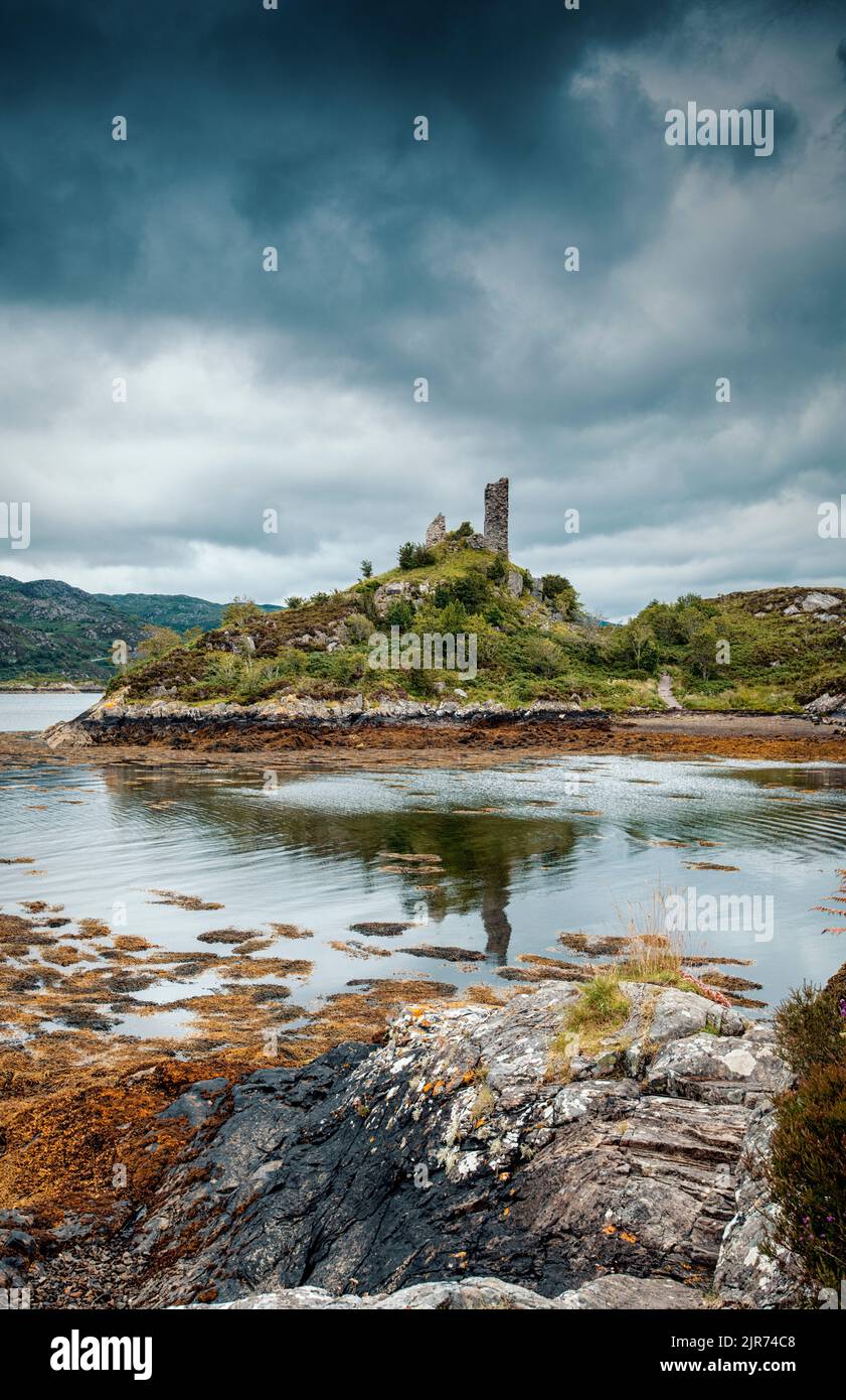 Caisteal Maol near the village of Kyleakin, Isle of Skye, Scotland ...
